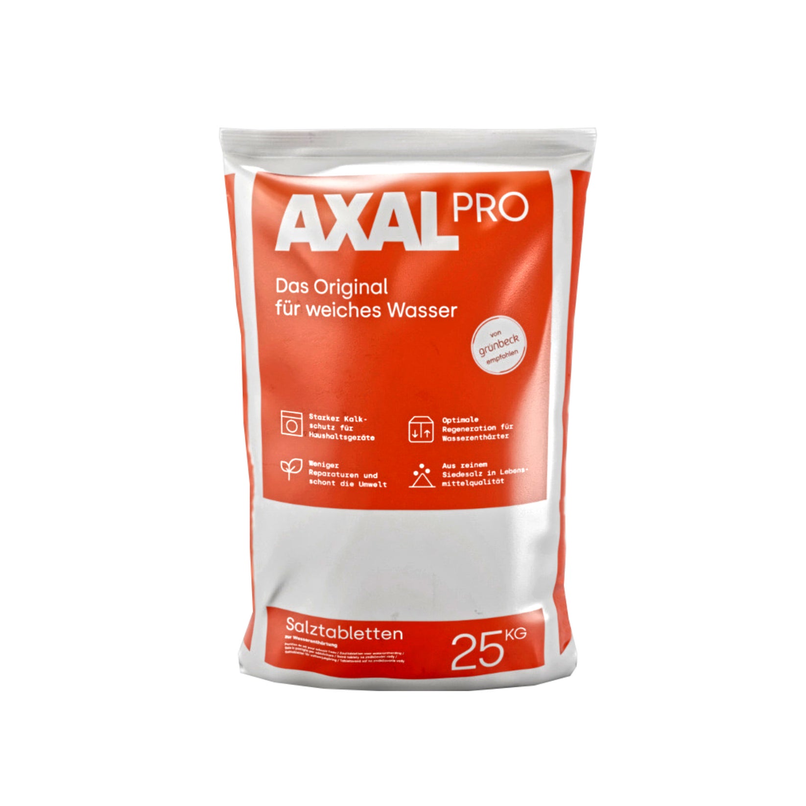 AXAL PRO Regeneriersalz Tabletten: 25kg Sack | Palette – Salzkontor ...
