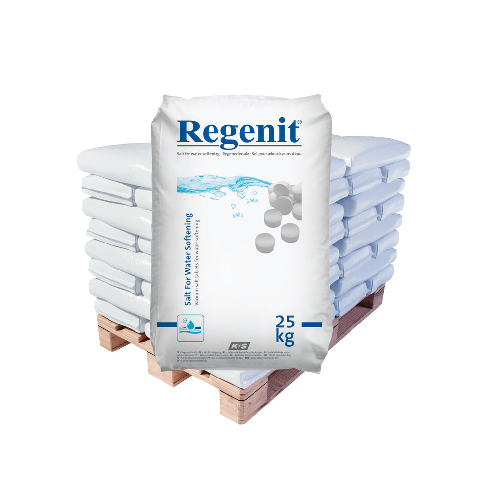 Regenit Regeneriersalz Tabletten: 25kg Sack | Palette – Salzkontor ...
