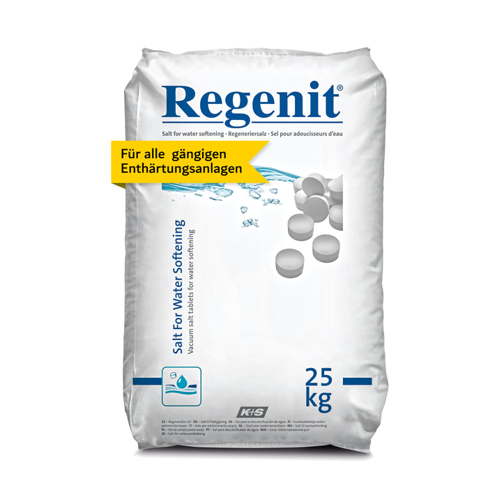 Regenit Regeneriersalz Tabletten: 25kg Sack | Palette – Salzkontor ...